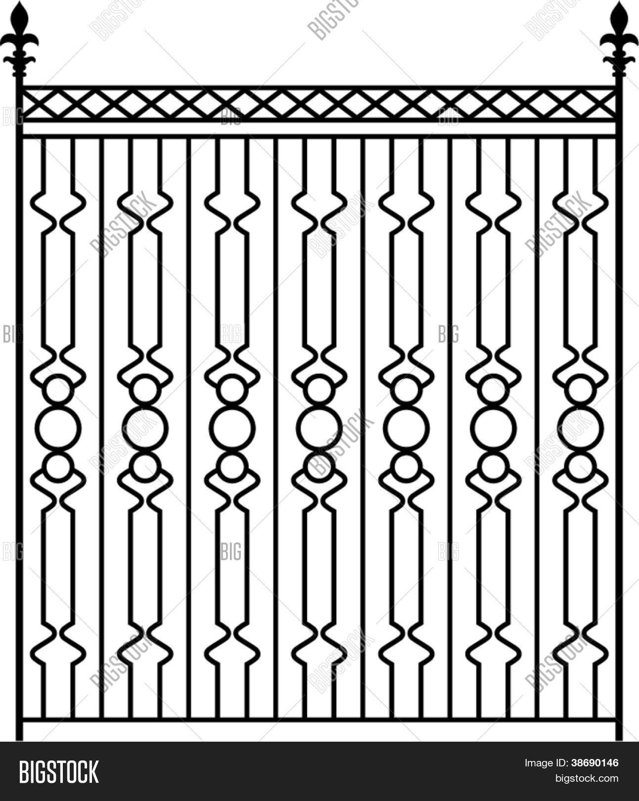 Wrought Iron Gate, Vector & Photo (Free Trial) | Bigstock