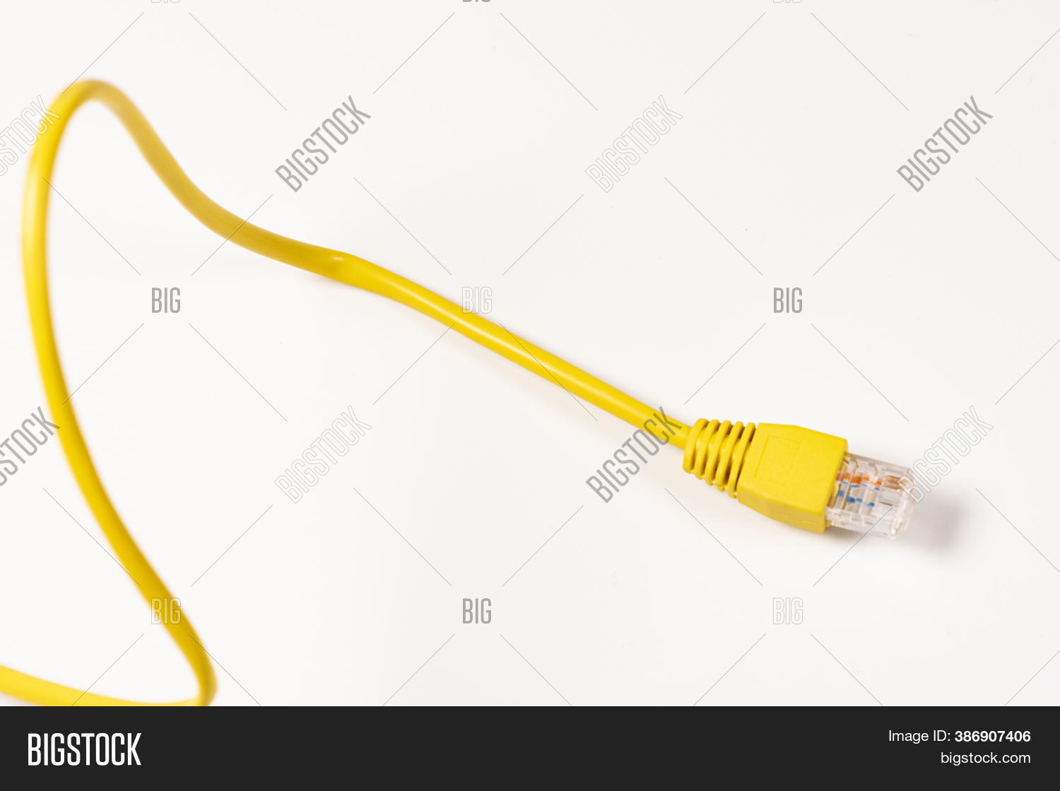 Yellow Network Cable Image & Photo (Free Trial) | Bigstock