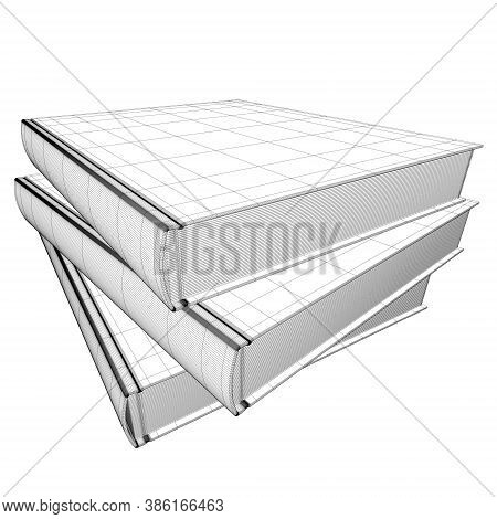 Wireframe Stack Three Vector & Photo (Free Trial) | Bigstock