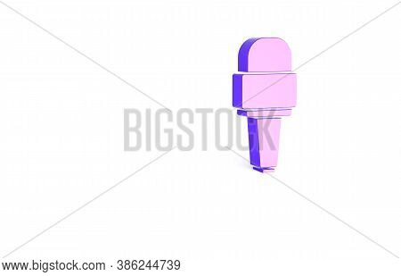 Purple Microphone Icon Image & Photo (Free Trial) | Bigstock