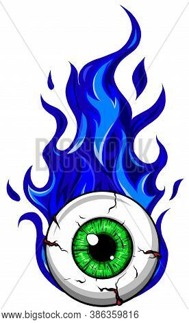 Eyeball On Fire - Vector & Photo (Free Trial) | Bigstock