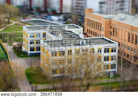 Aerial View On School Image & Photo (Free Trial) | Bigstock