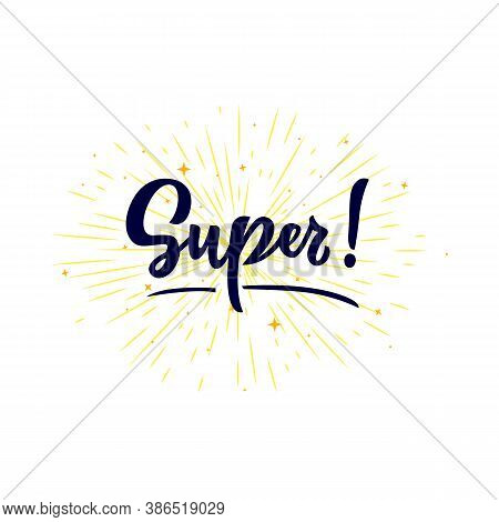 Super Word Isolated Vector & Photo (Free Trial) | Bigstock