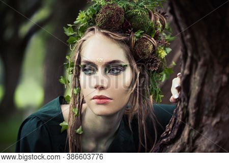 Nymph Woman Near Tree Image & Photo (Free Trial) | Bigstock