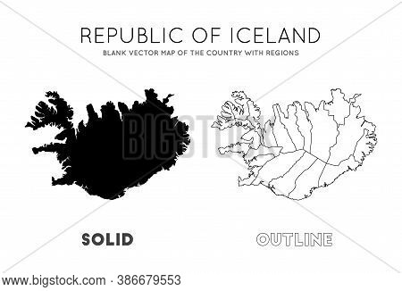 Iceland Map. Blank Vector & Photo (Free Trial) | Bigstock