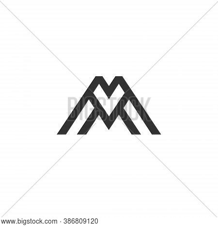 Double M Letter Vector & Photo (Free Trial) | Bigstock