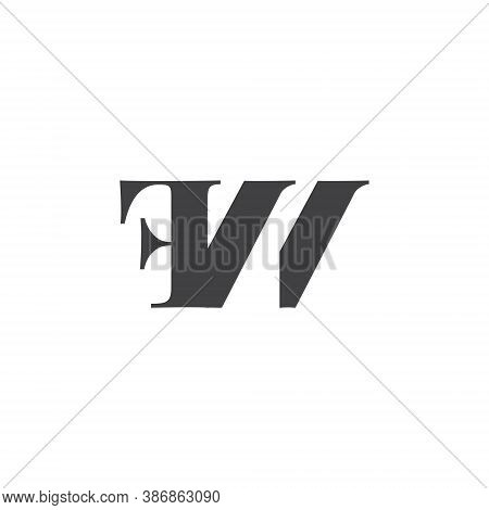 F W Letter Lettermark Vector & Photo (Free Trial) | Bigstock