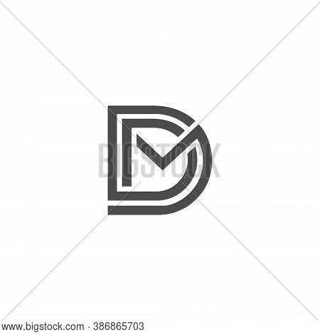 Dm Letter Lettermark Vector & Photo (Free Trial) | Bigstock