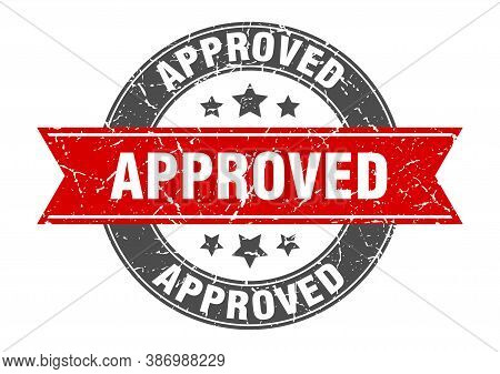 Approved Round Stamp Vector & Photo (Free Trial) | Bigstock