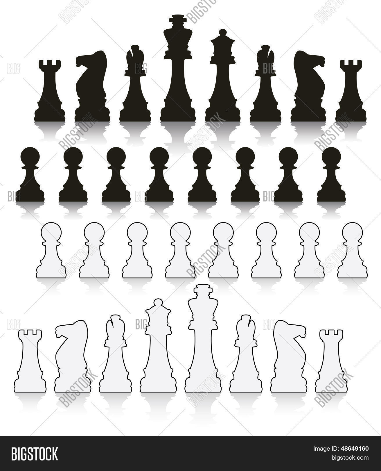 Vector Set Chess Vector And Photo Free Trial Bigstock