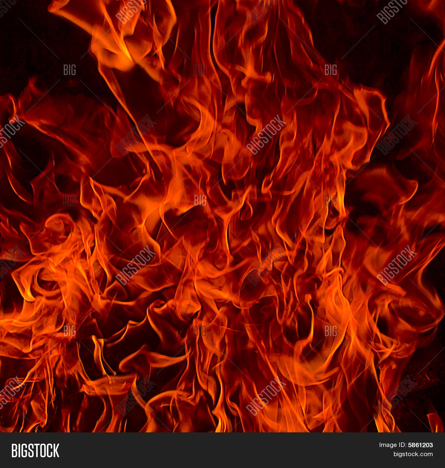 Red Fire Flames Hell Image & Photo (Free Trial) | Bigstock