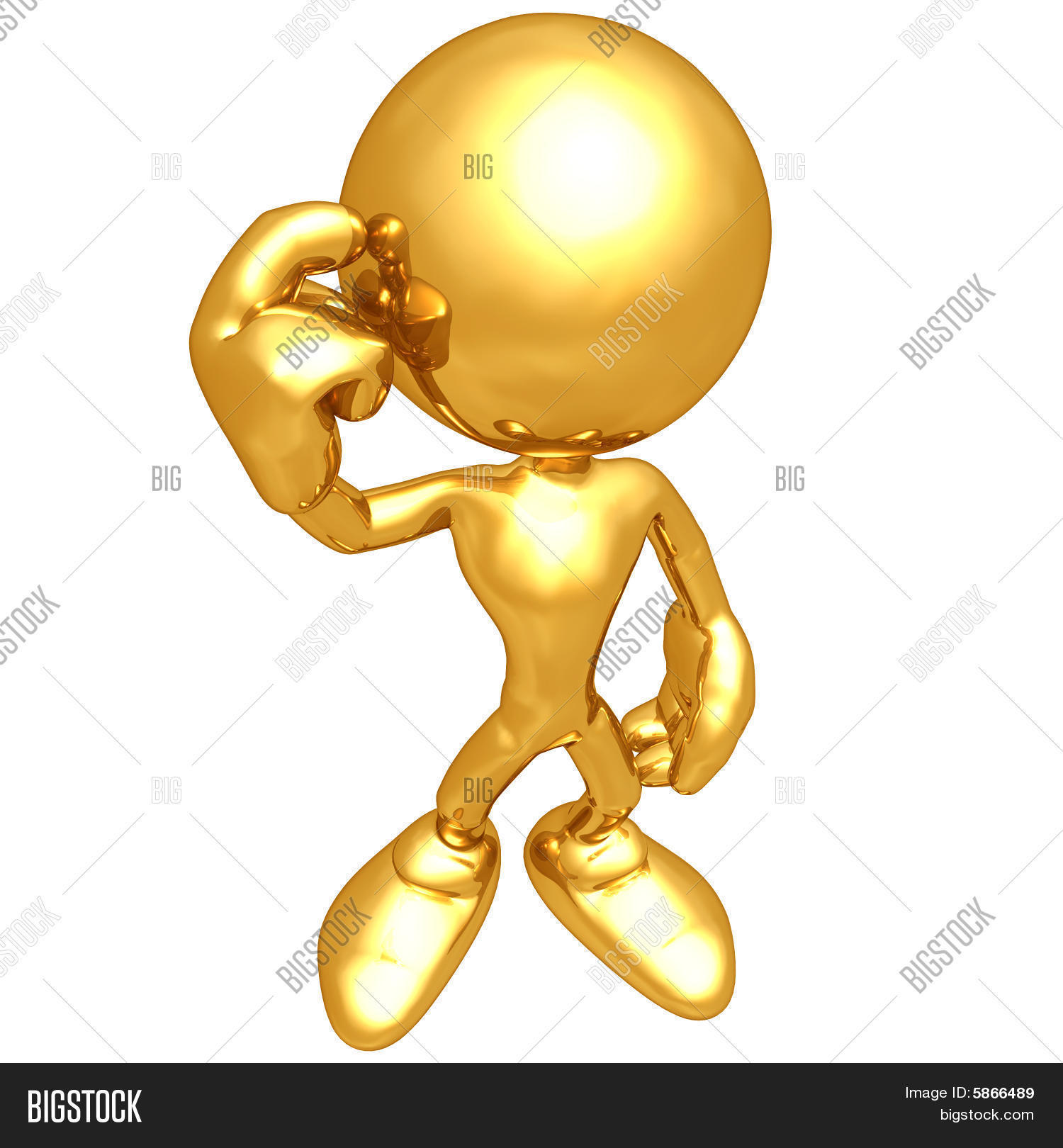 Mini Gold Guy Image & Photo (Free Trial) | Bigstock