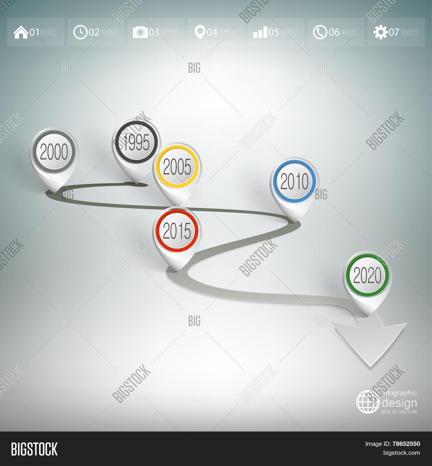 Timeline Pointer Vector & Photo (Free Trial) | Bigstock