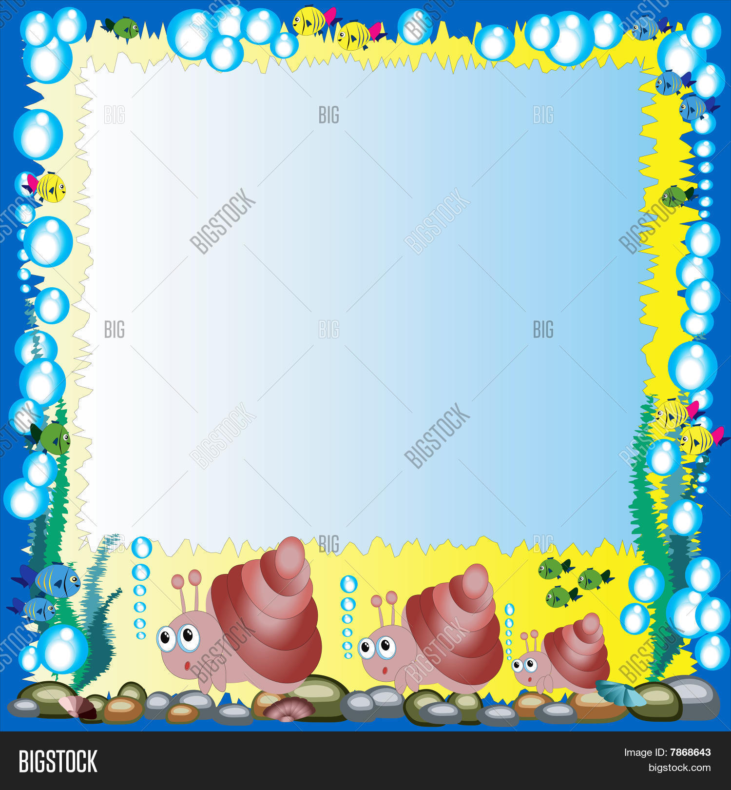 Sea Frame Vector & Photo (Free Trial) | Bigstock