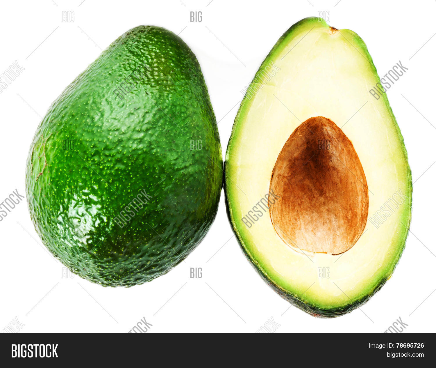 Fresh Avocado Slice Image & Photo (Free Trial) | Bigstock