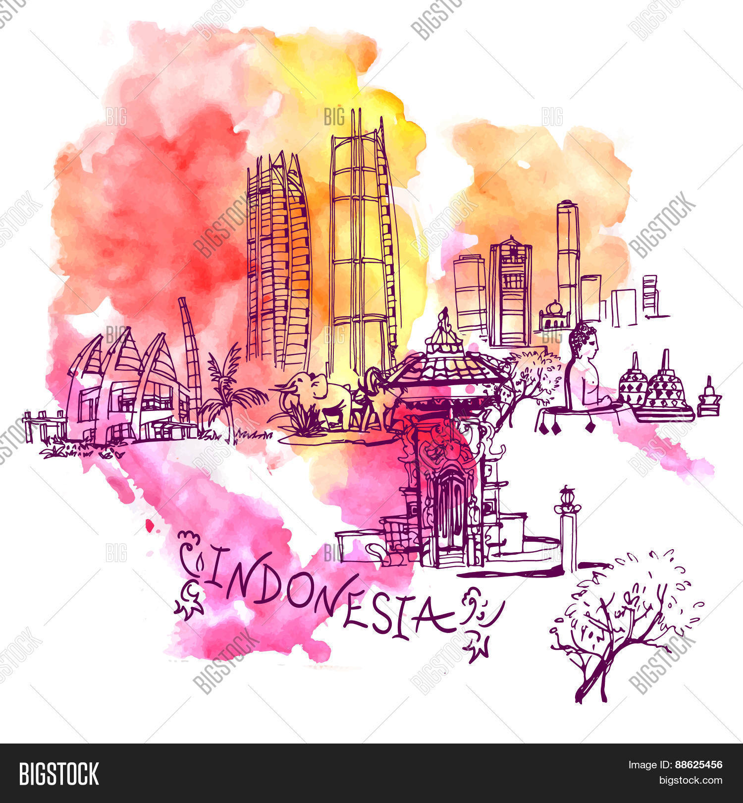 Jakarta Detailed Vector & Photo (Free Trial) | Bigstock
