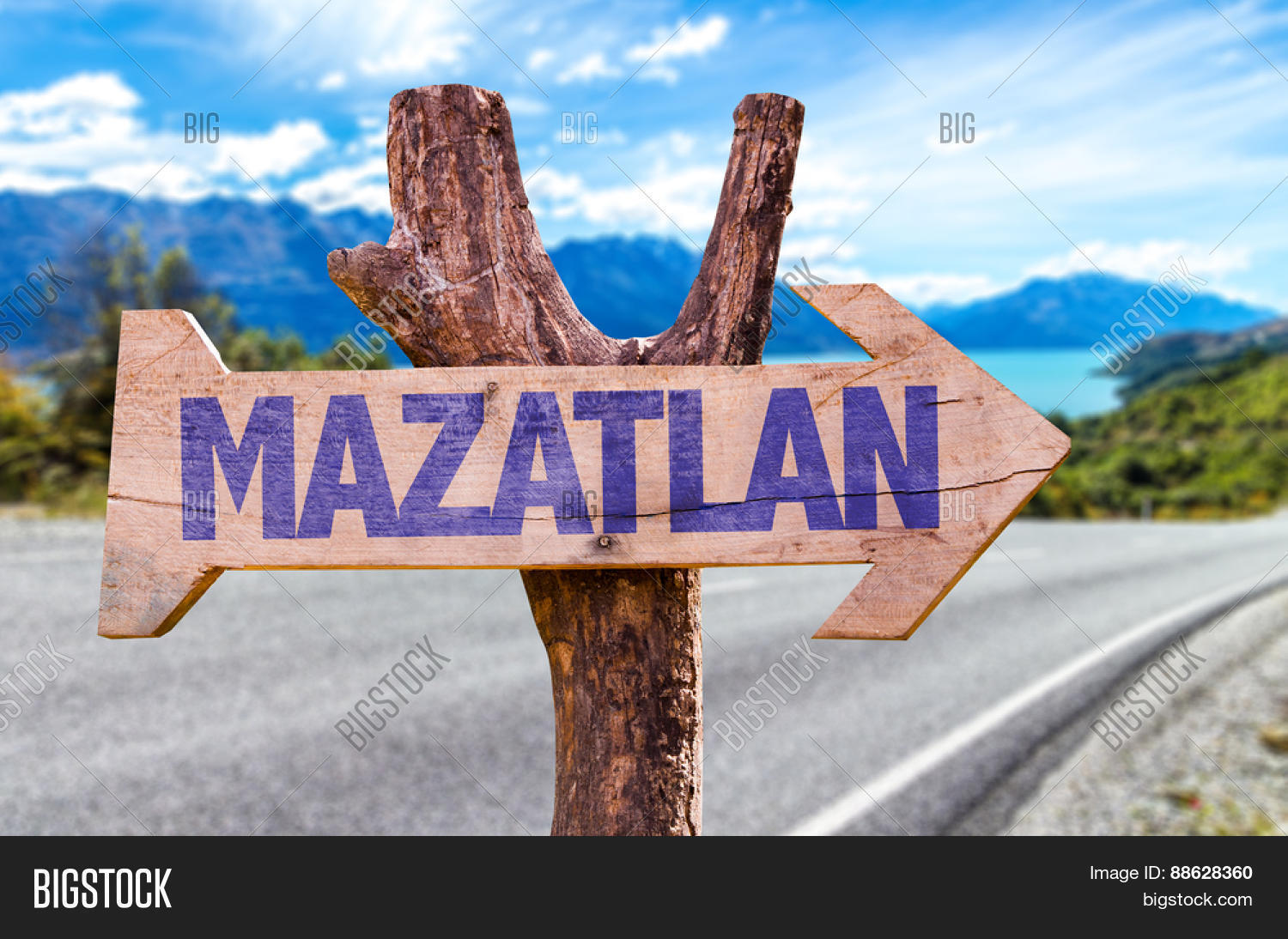 Mazatlan Wooden Sign Image & Photo (Free Trial) | Bigstock