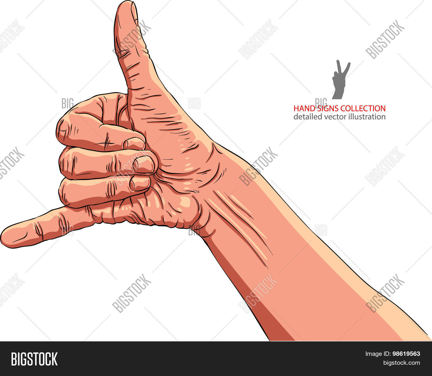 Call Me Hand Sign, Vector & Photo (Free Trial) | Bigstock