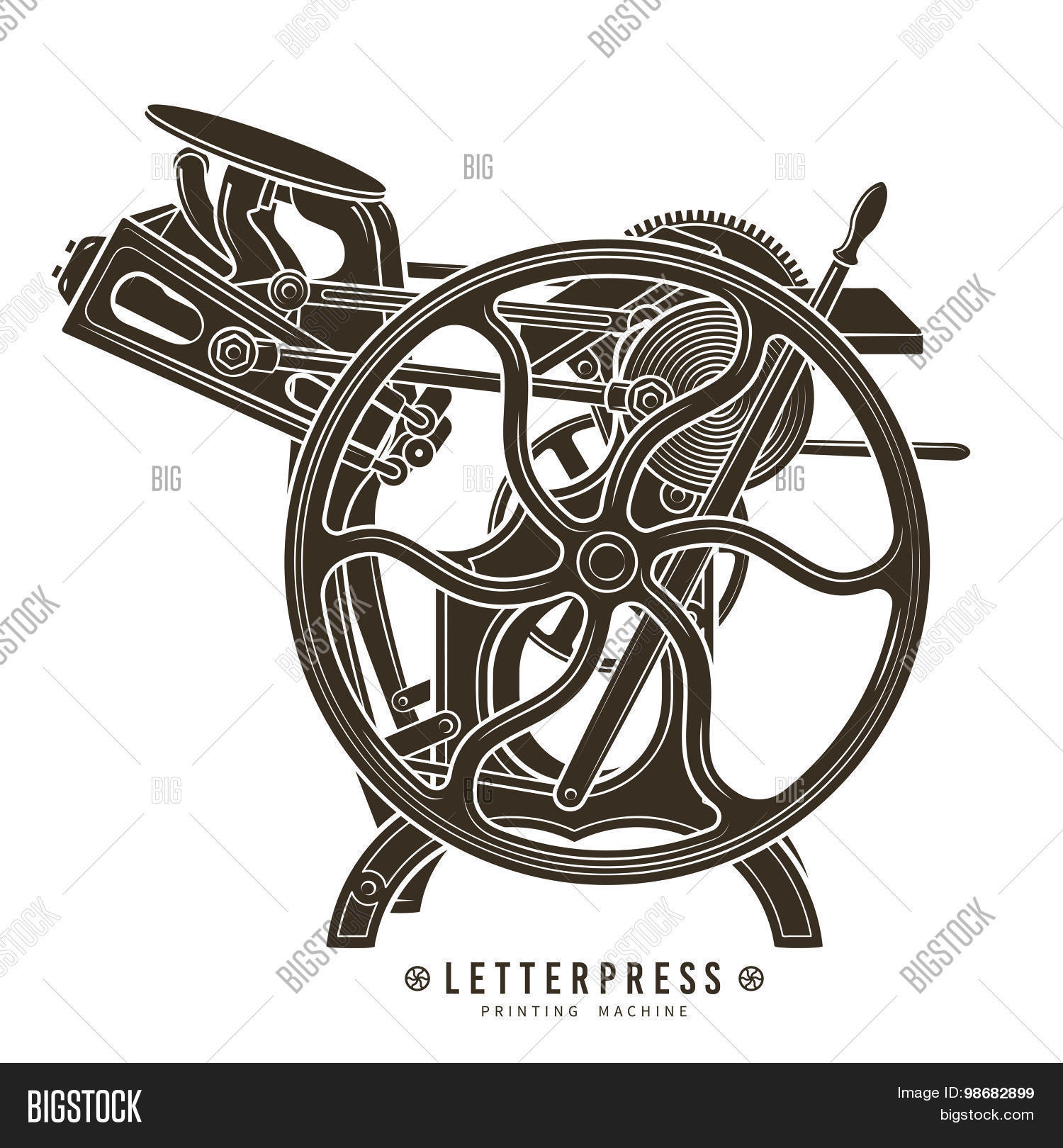 Letterpress Printing Vector & Photo (Free Trial) | Bigstock