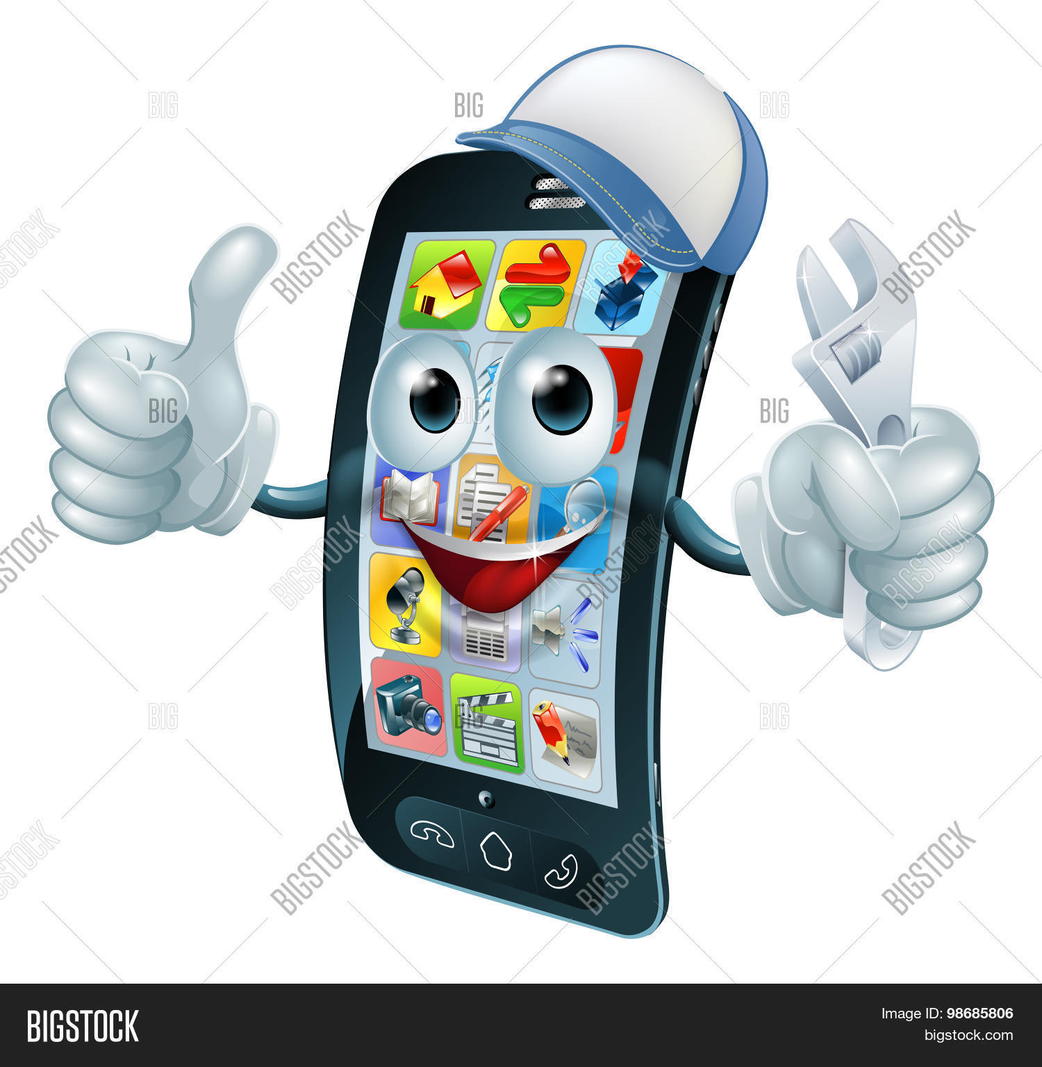 Mobile Phone Repair Vector & Photo (Free Trial) | Bigstock