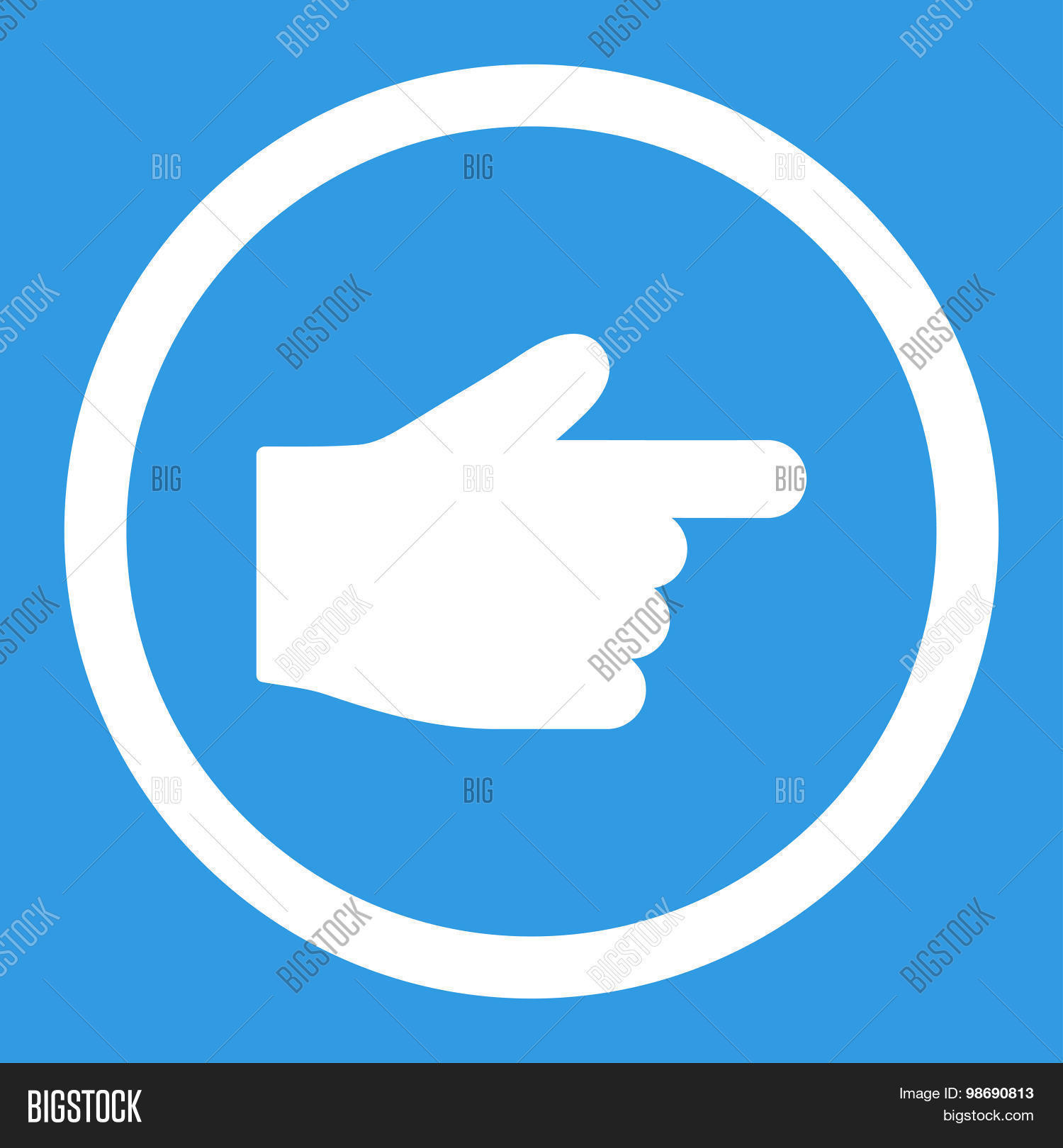 Index Finger Flat Vector & Photo (Free Trial) | Bigstock