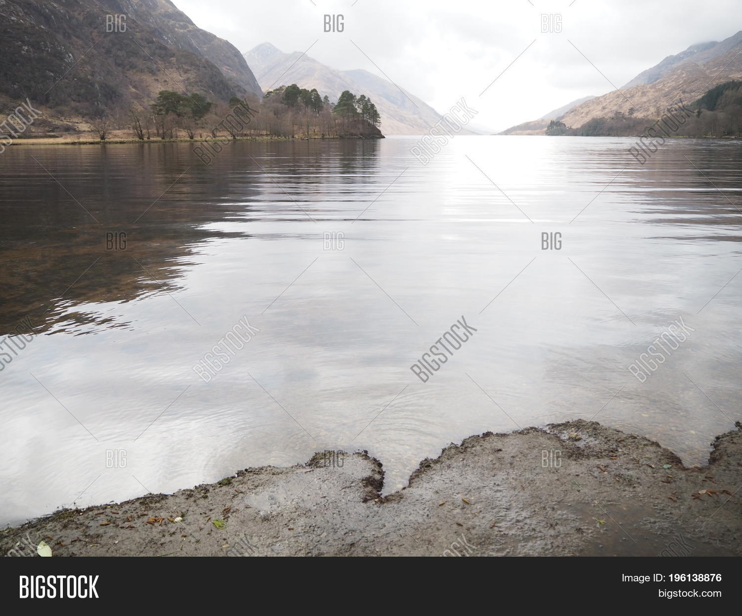 Beautiful Lake Between Image & Photo (Free Trial) | Bigstock