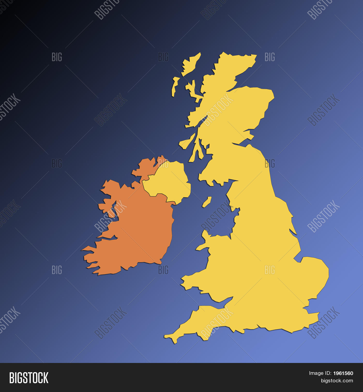 British Isles Eire Map Image & Photo (Free Trial) | Bigstock