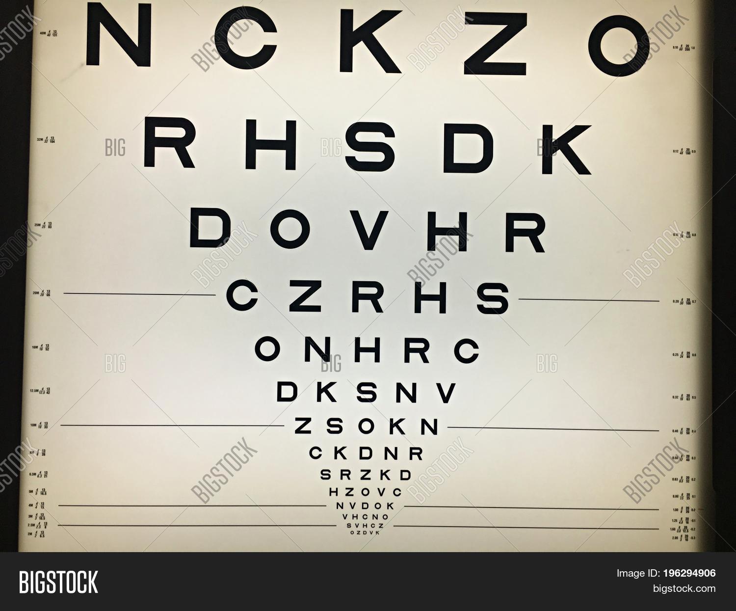 Optotypes Visual Image & Photo (Free Trial) | Bigstock