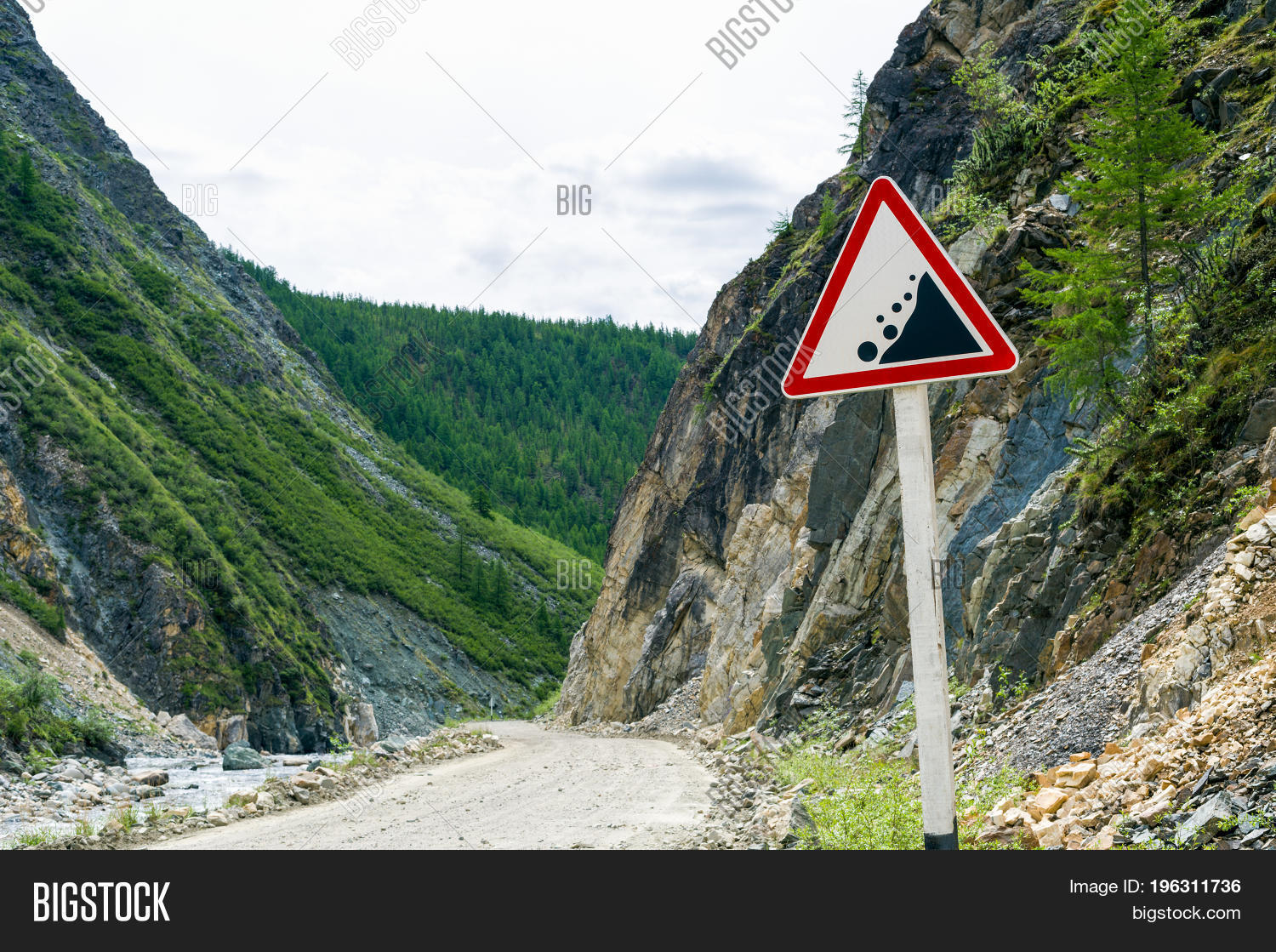 Landslide Warning Sign