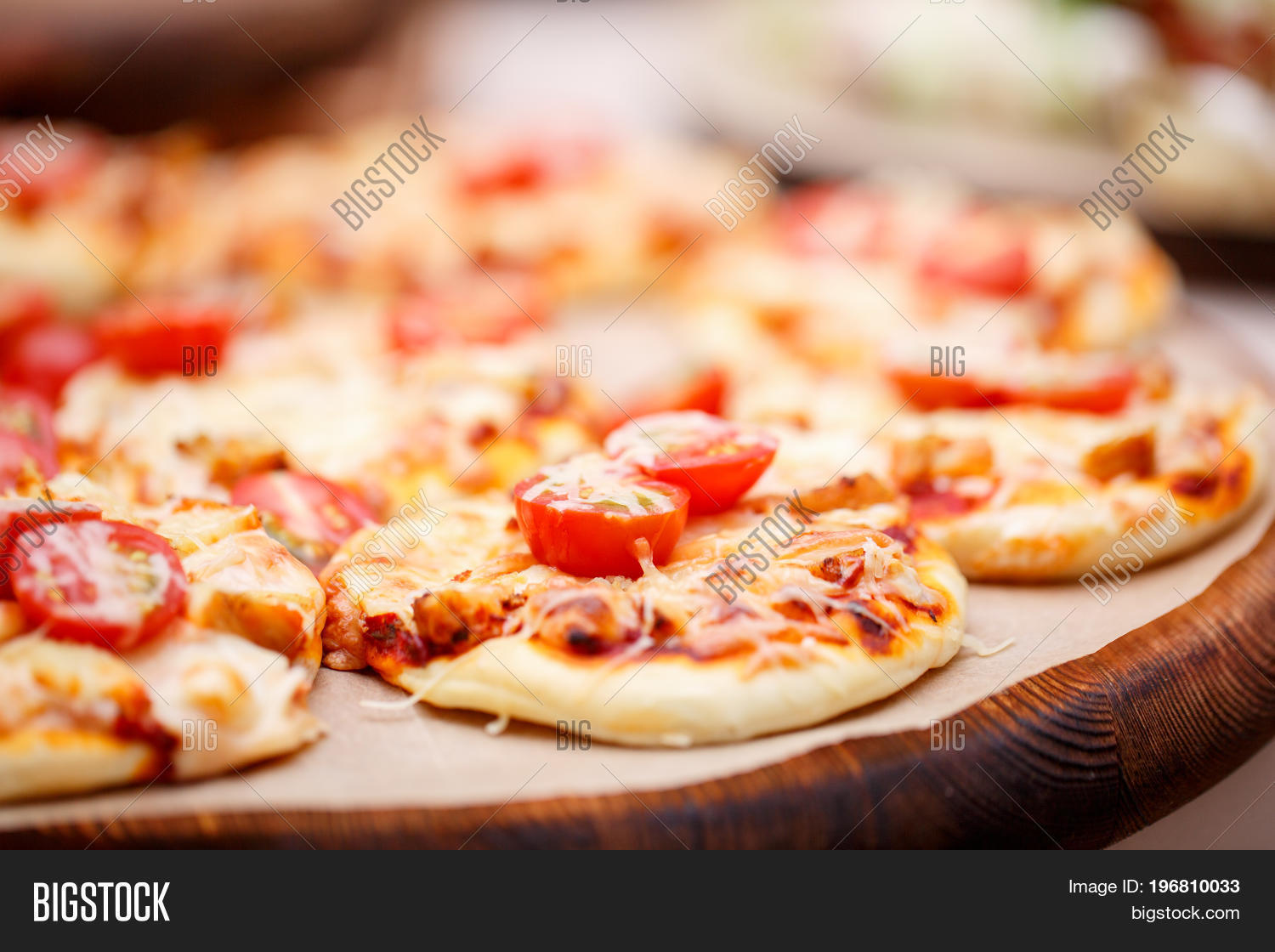 Mini Pizza, On Wood Image & Photo (Free Trial) | Bigstock