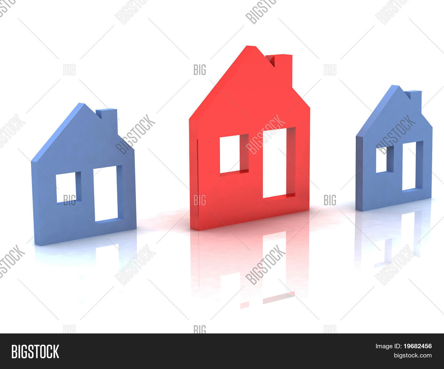 3d Model House Symbol Image & Photo (Free Trial) | Bigstock