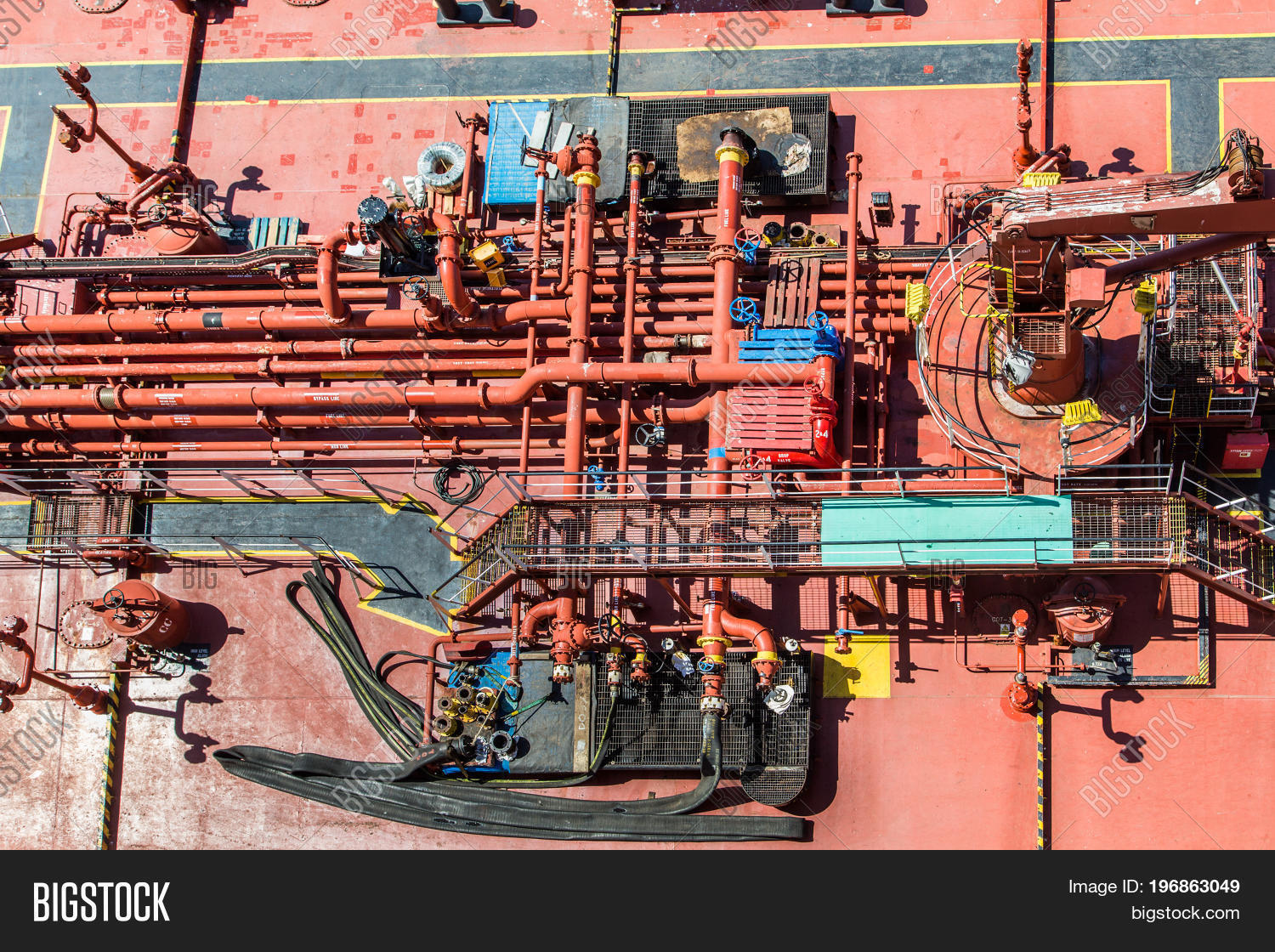 Deck Huge Red Tanker Image & Photo (Free Trial) | Bigstock