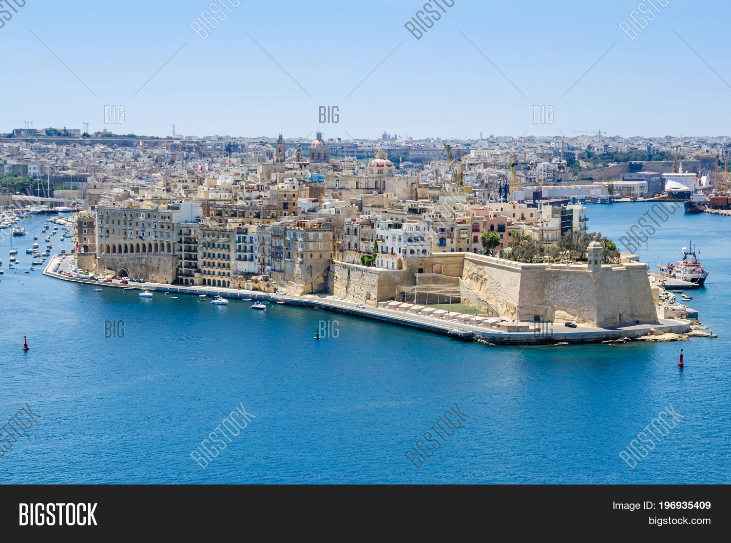Senglea Peninsula Seen Image & Photo (Free Trial) | Bigstock
