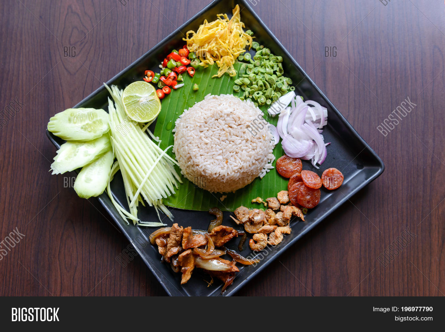 Thai Food - Rice Mixed Image & Photo (Free Trial) | Bigstock