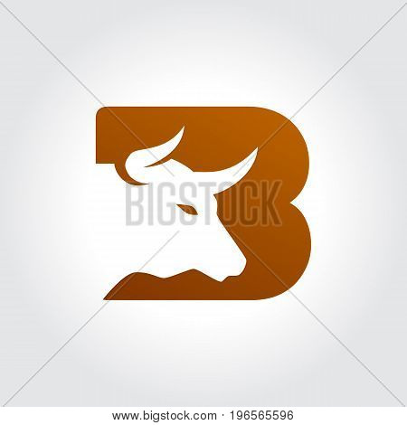 Letter B Symbol Bull Vector & Photo (Free Trial) | Bigstock