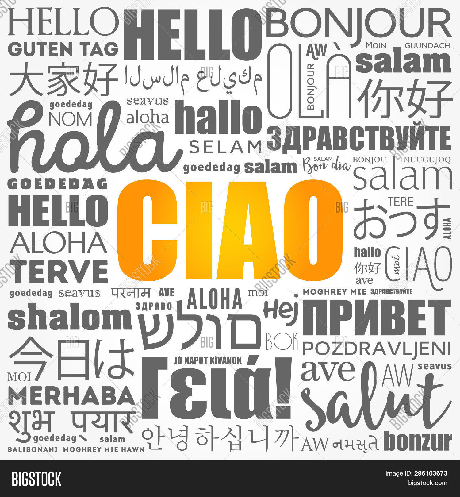 Ciao (hello Greeting Image & Photo (Free Trial) | Bigstock