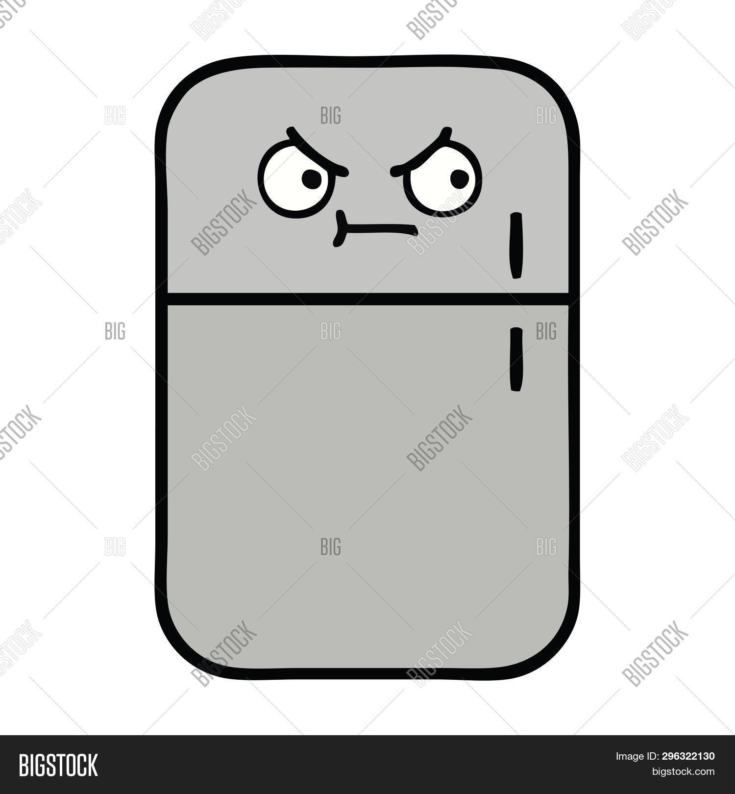 Cute Cartoon Fridge Image & Photo (Free Trial) | Bigstock