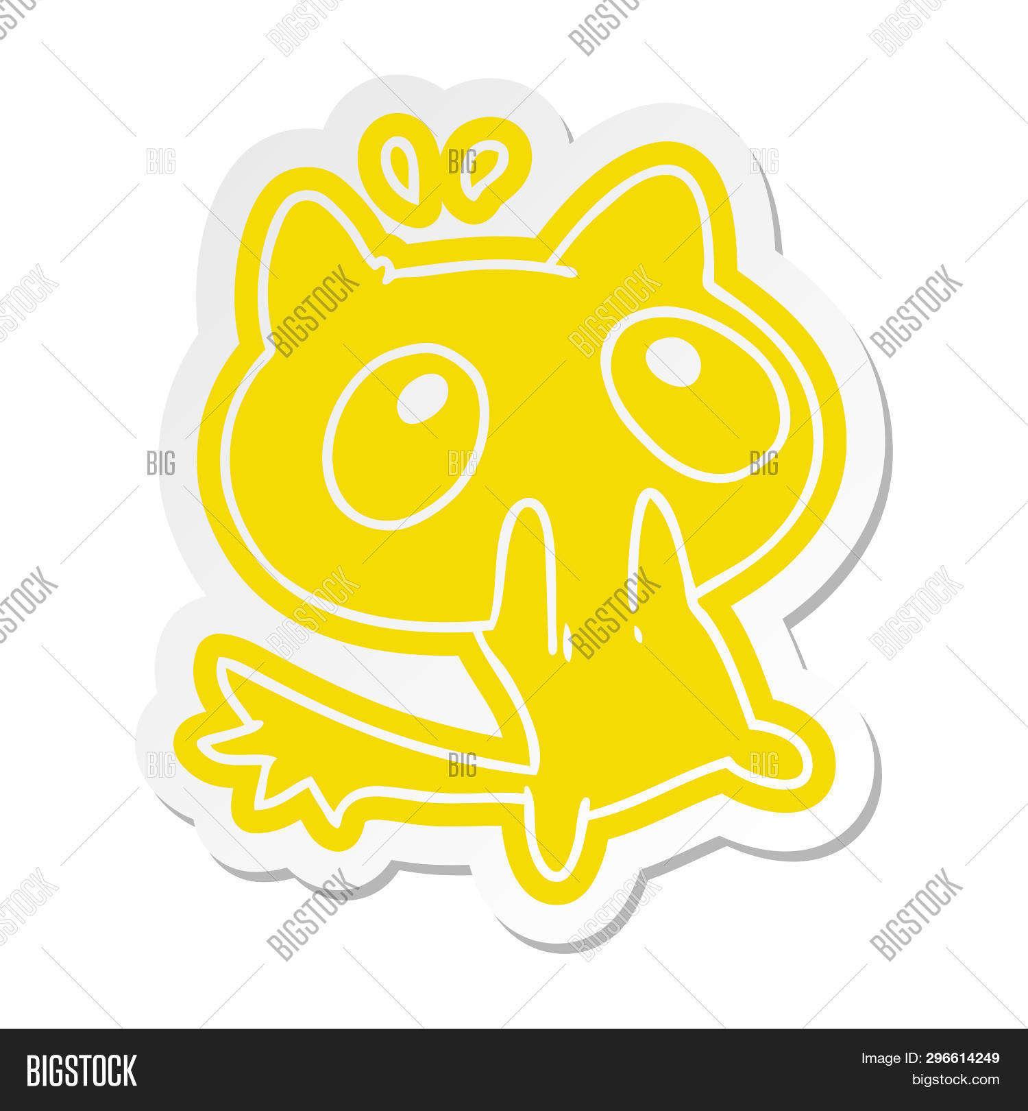 Cartoon Sticker Kawaii Image & Photo (Free Trial) | Bigstock
