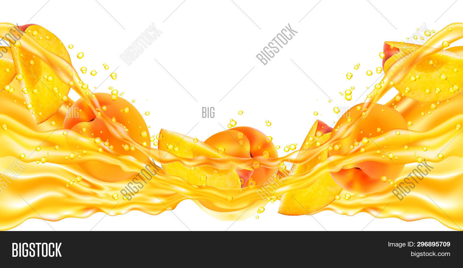 Juice Splash Peaches. Image & Photo (Free Trial) | Bigstock