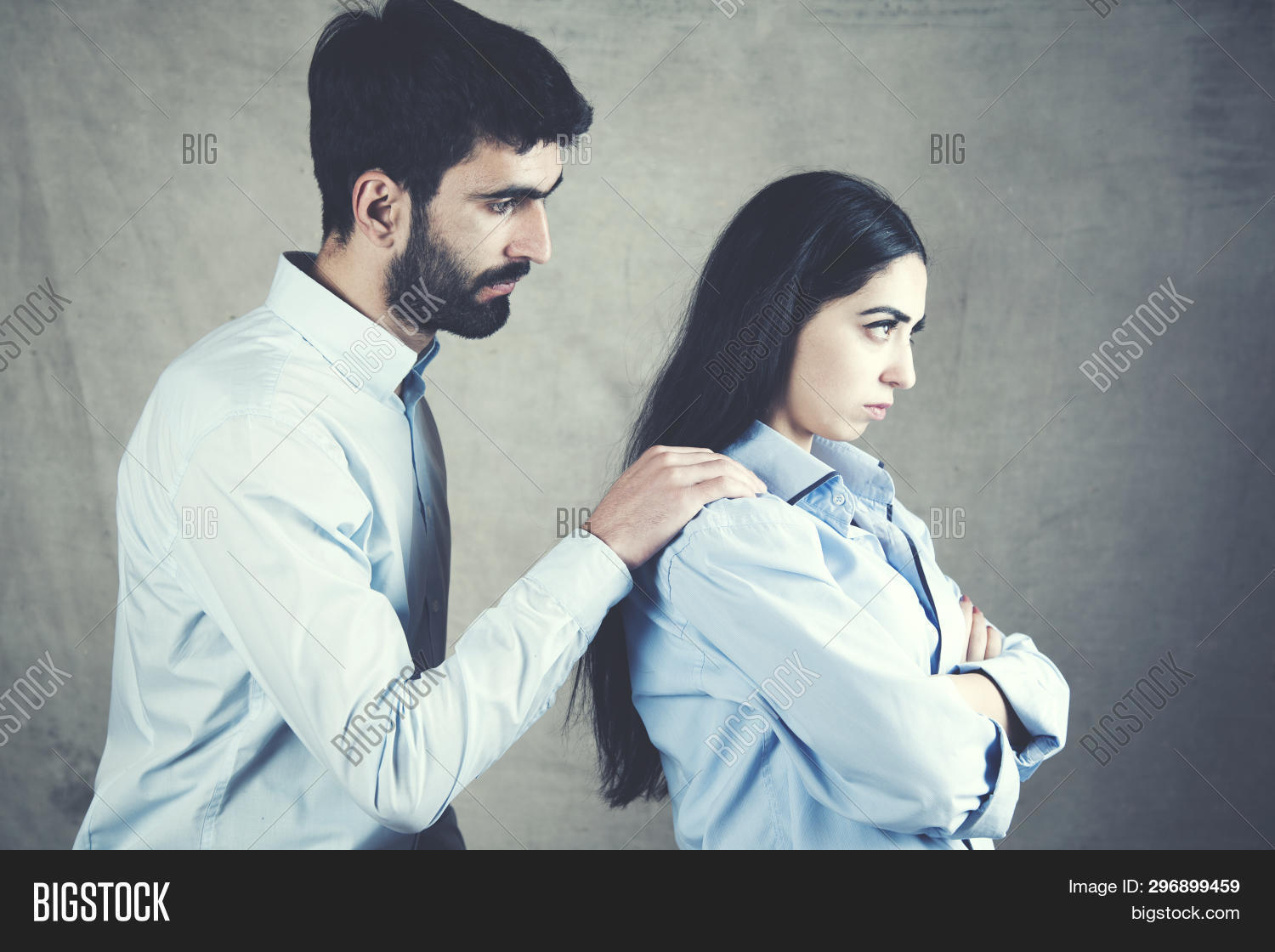 Sad Man Angry Woman Image & Photo (Free Trial) | Bigstock