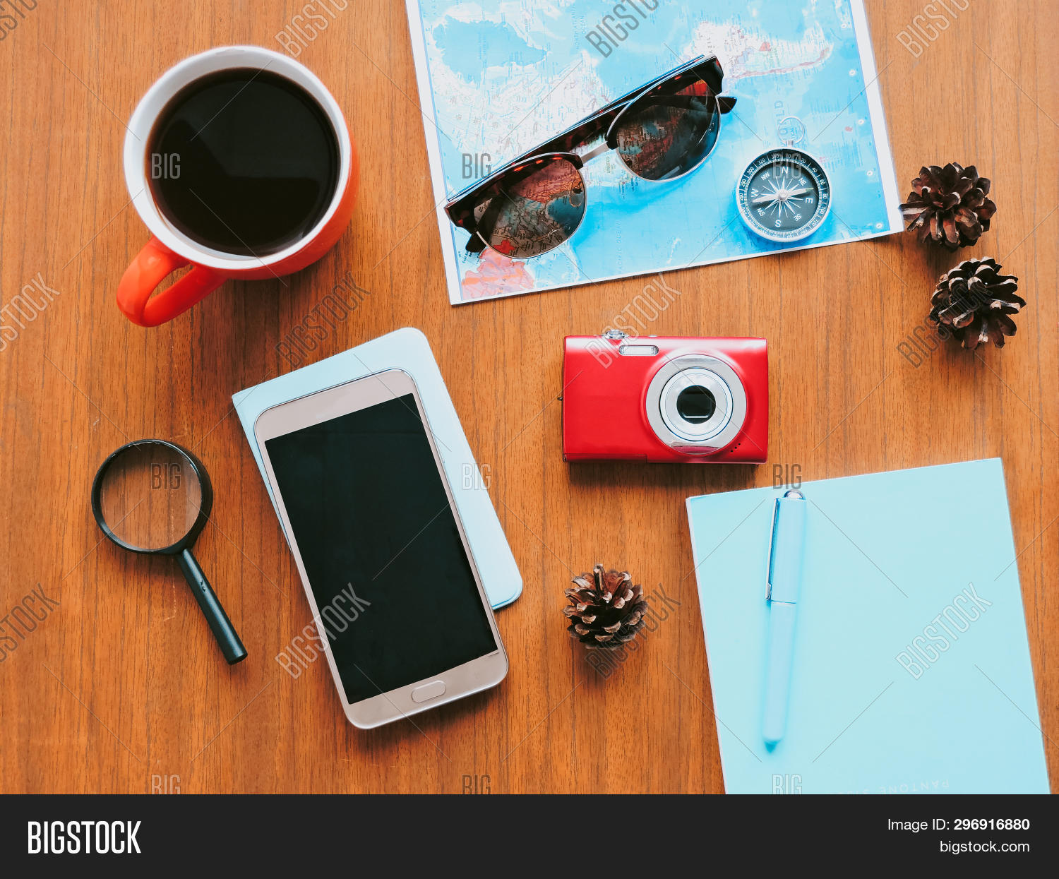 Top View Map Items. Image & Photo (Free Trial) | Bigstock