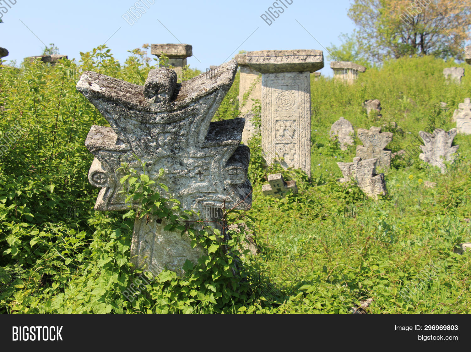 Ancient Gravestone On Image & Photo (Free Trial) | Bigstock