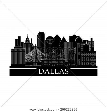 Dallas Cityscape Line Vector & Photo (Free Trial) | Bigstock