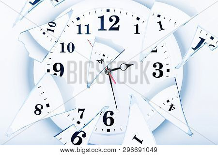 Clock Broken Glass On Image & Photo (Free Trial) | Bigstock