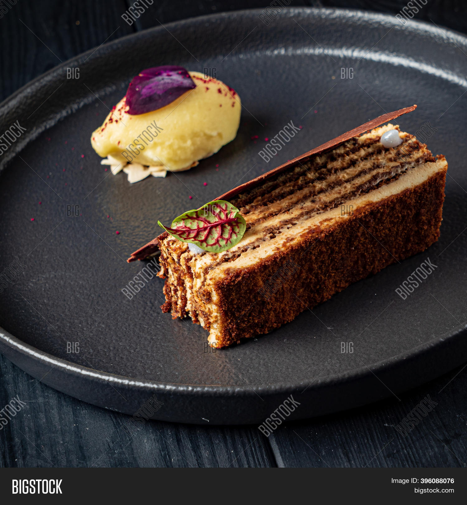 Luxury Pastry On Black Image & Photo (Free Trial) | Bigstock