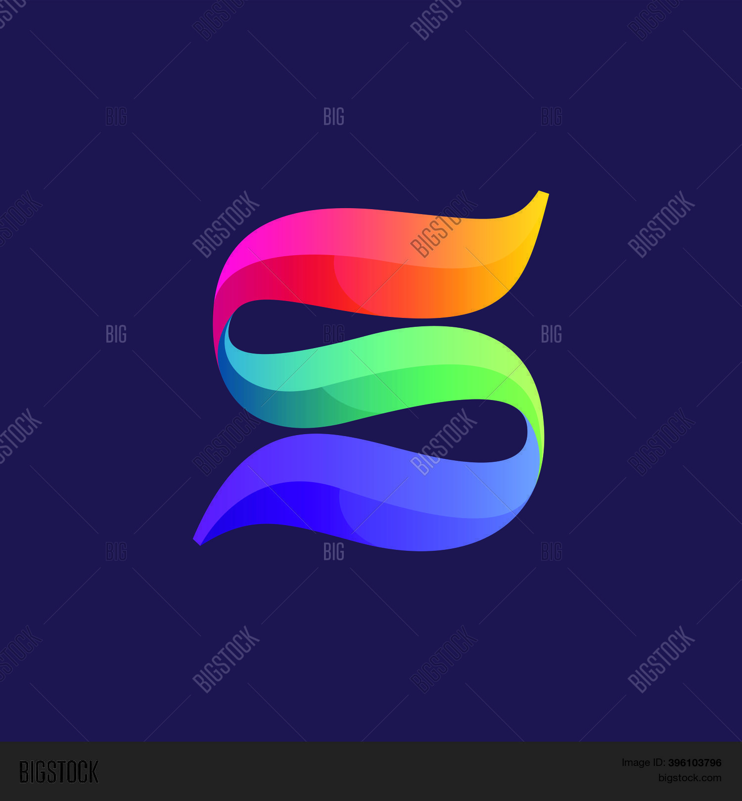 Vibrant Calligraphy S Vector & Photo (Free Trial) | Bigstock