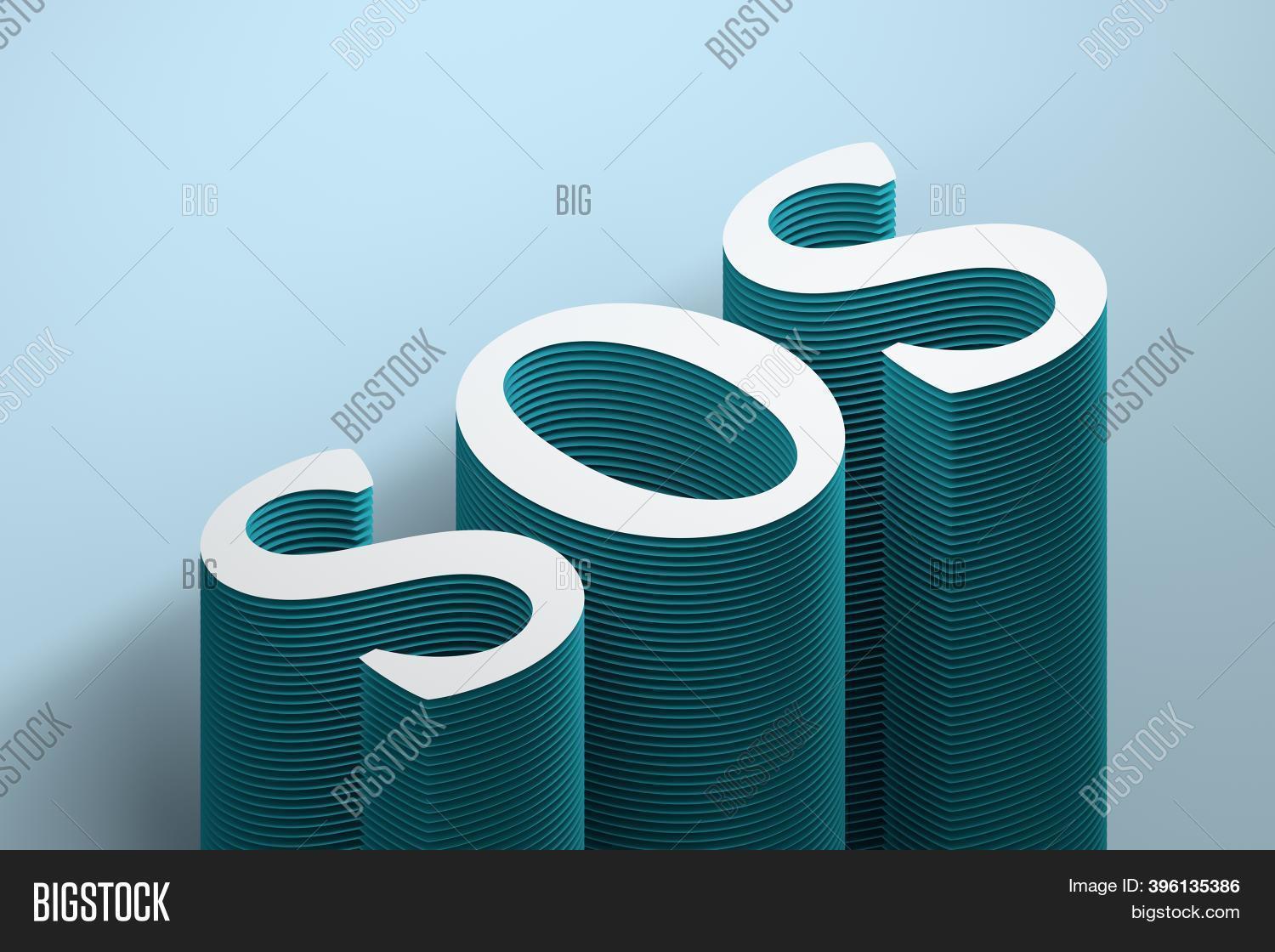 Large Bold Sos Word Image & Photo (Free Trial) | Bigstock