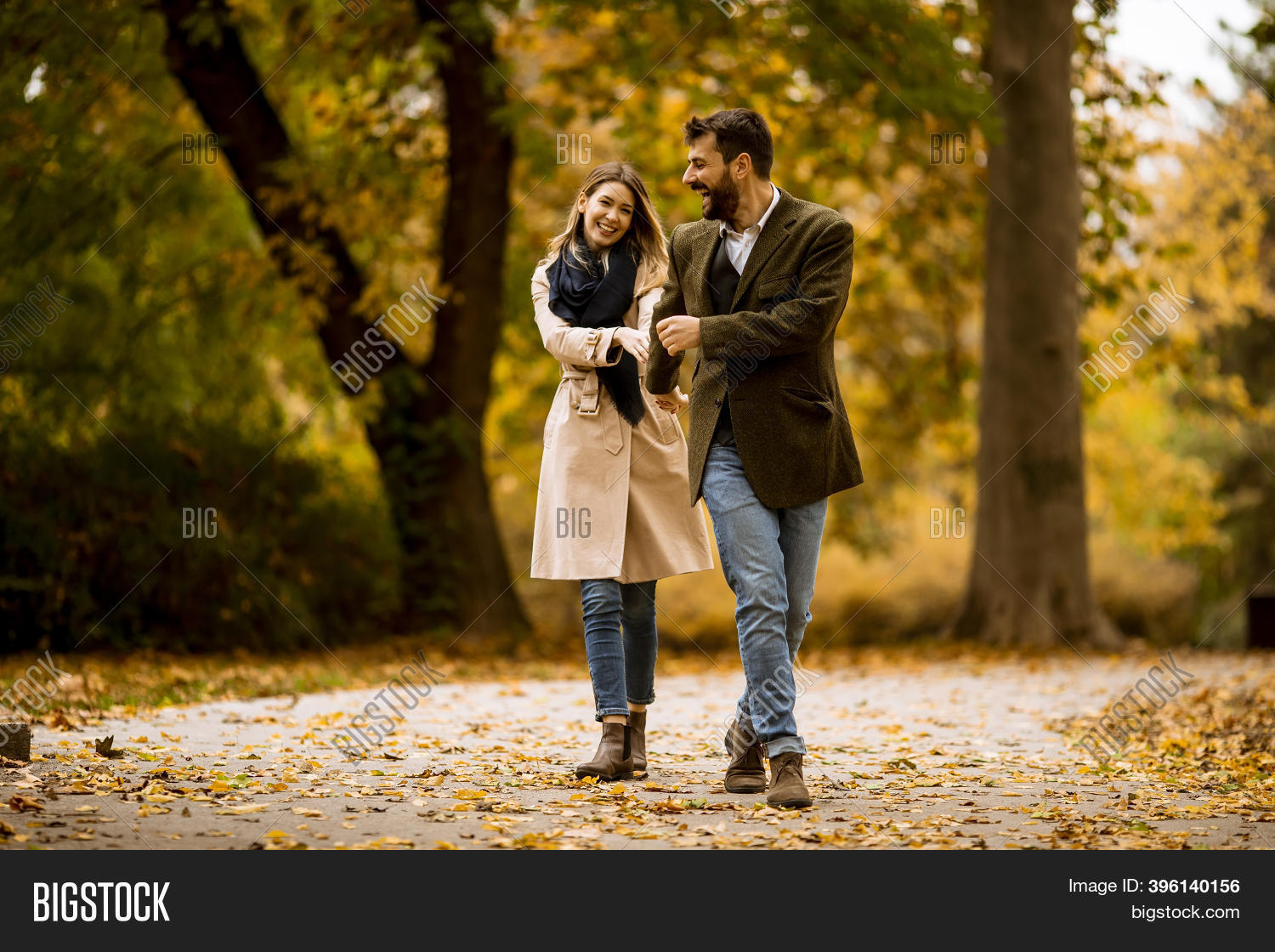 Young Couple Walking Image & Photo (Free Trial) | Bigstock