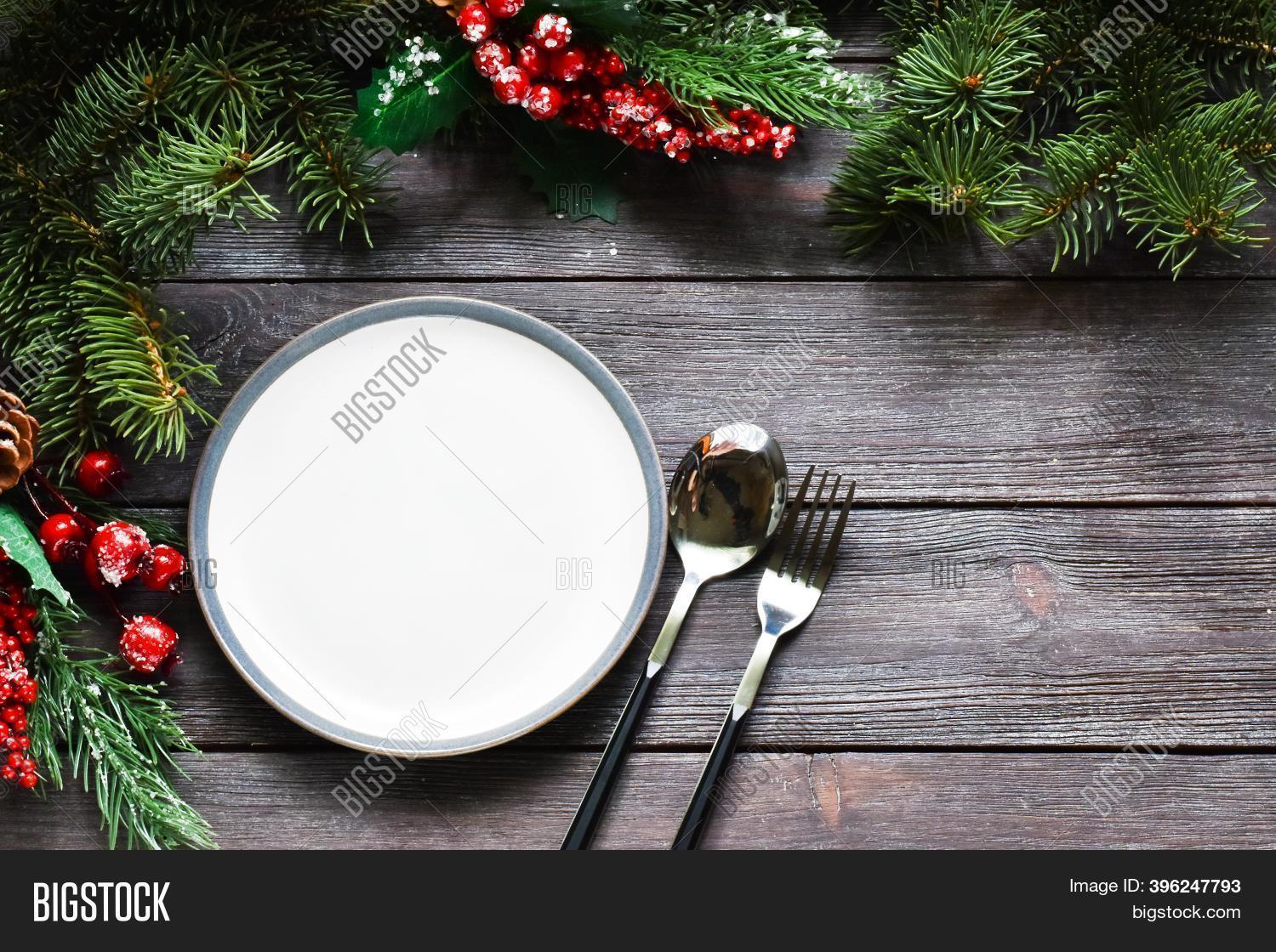 Christmas Dinner Plate Image & Photo (Free Trial) | Bigstock