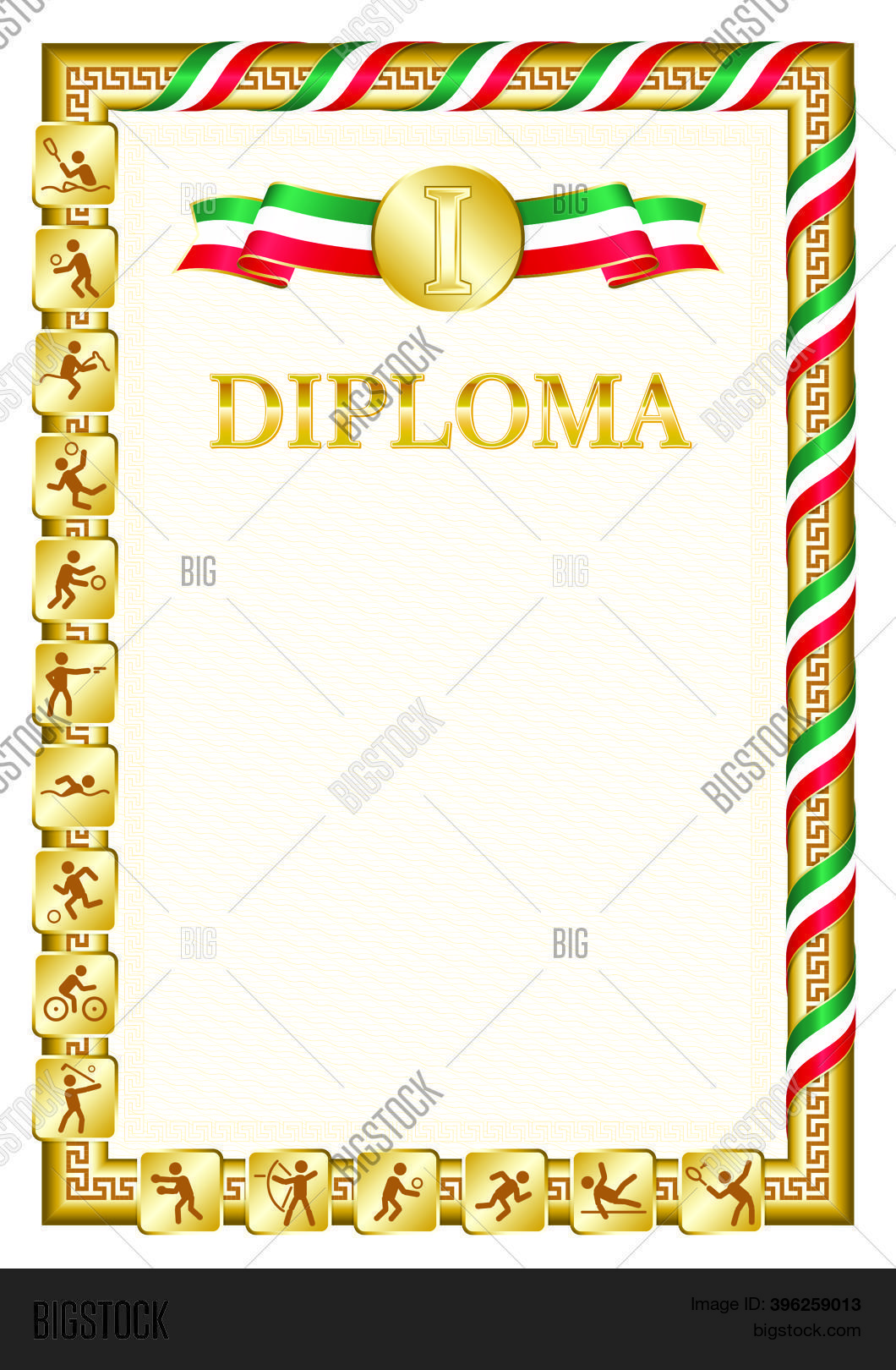 Vertical Diploma Vector & Photo (Free Trial) | Bigstock
